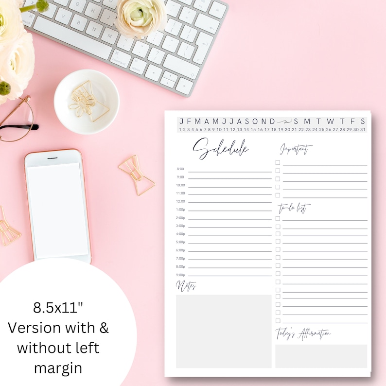 Productivity Planner Time Block Planner Daily Planner 3 - Etsy