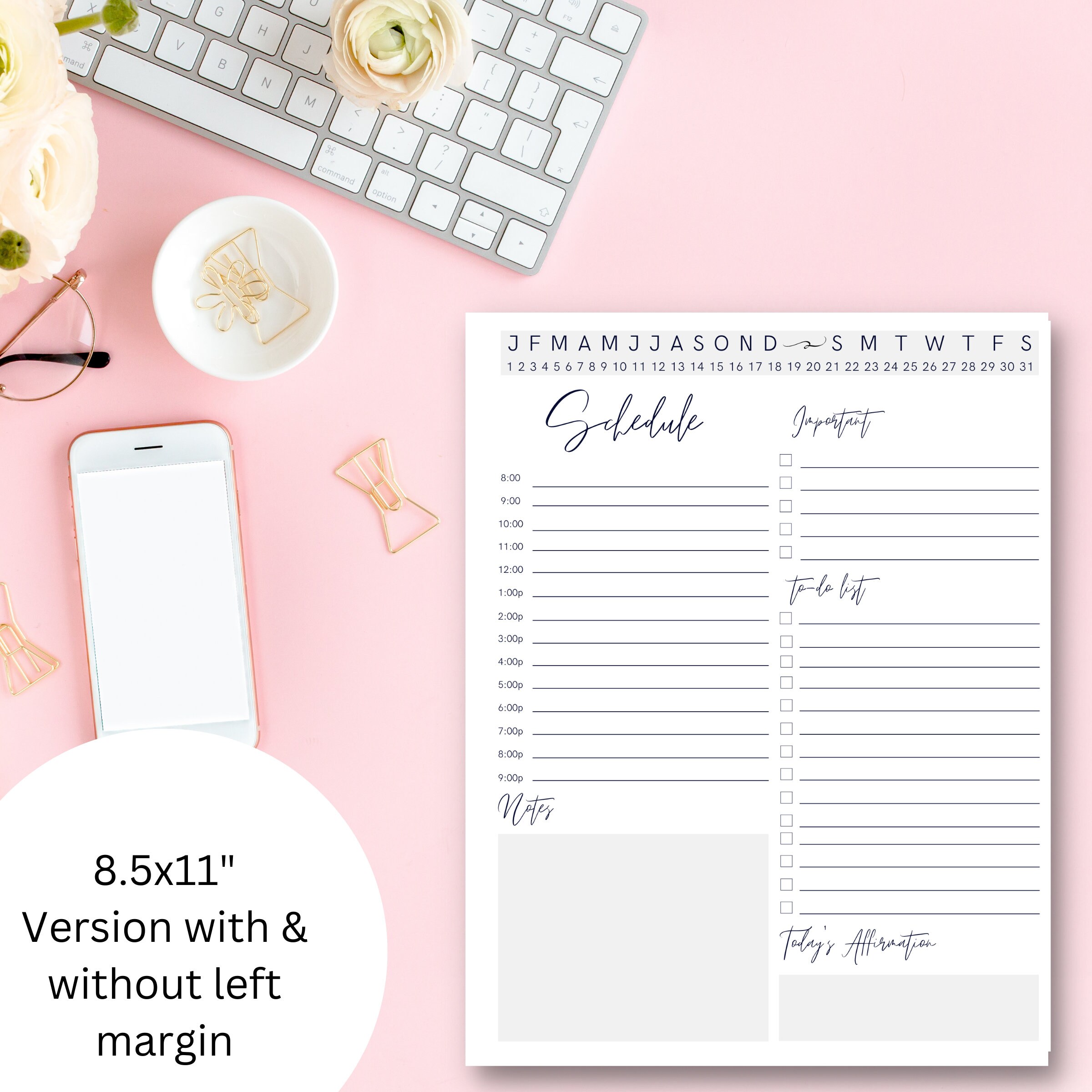 Productivity Planner Time Block Planner Daily Planner 3 - Etsy