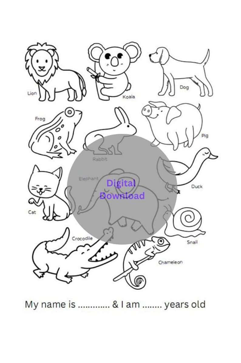 Kids Coloring Page || Kids Fun Activity|| Animals || Dinosaurs || Cars ...