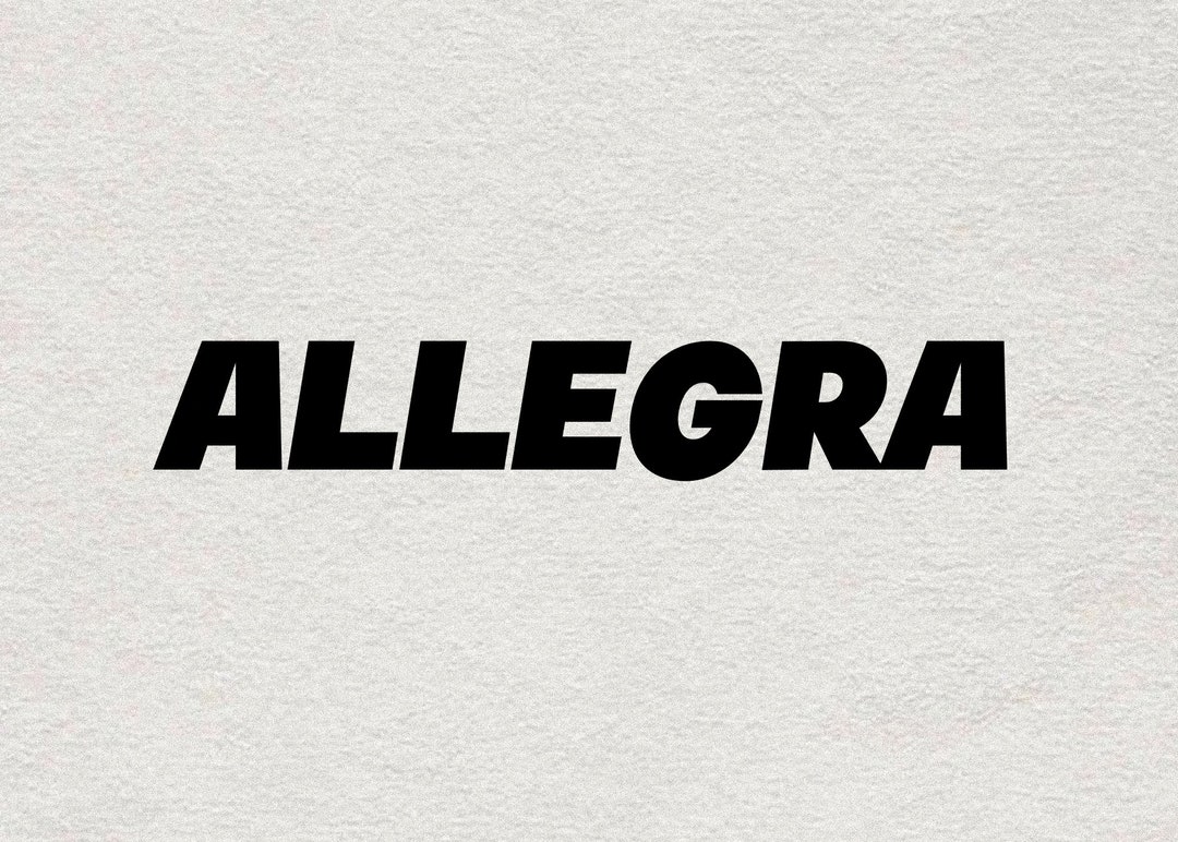 Allegra - Modern Minimalistic Font Family, Canva Font, Cricut Font ...