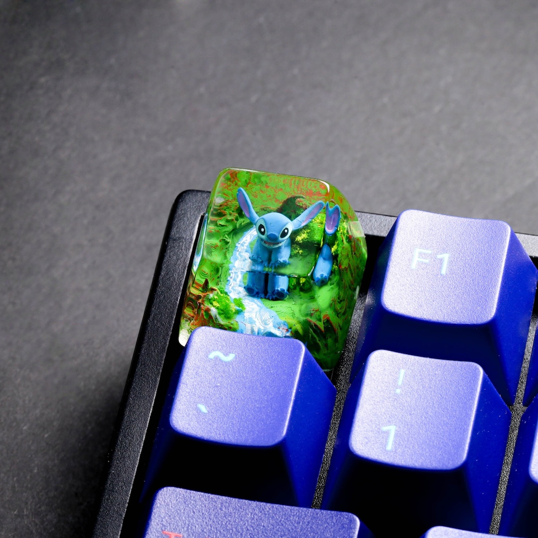 Artisan St.itc.h Keycaps, St.itc.h Anime Artisan Keycap, Custom Resin ...