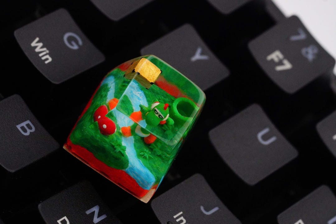 Super Hero, Princess Keycap, Mushroom Keycap - Handcrafted Keycap ...