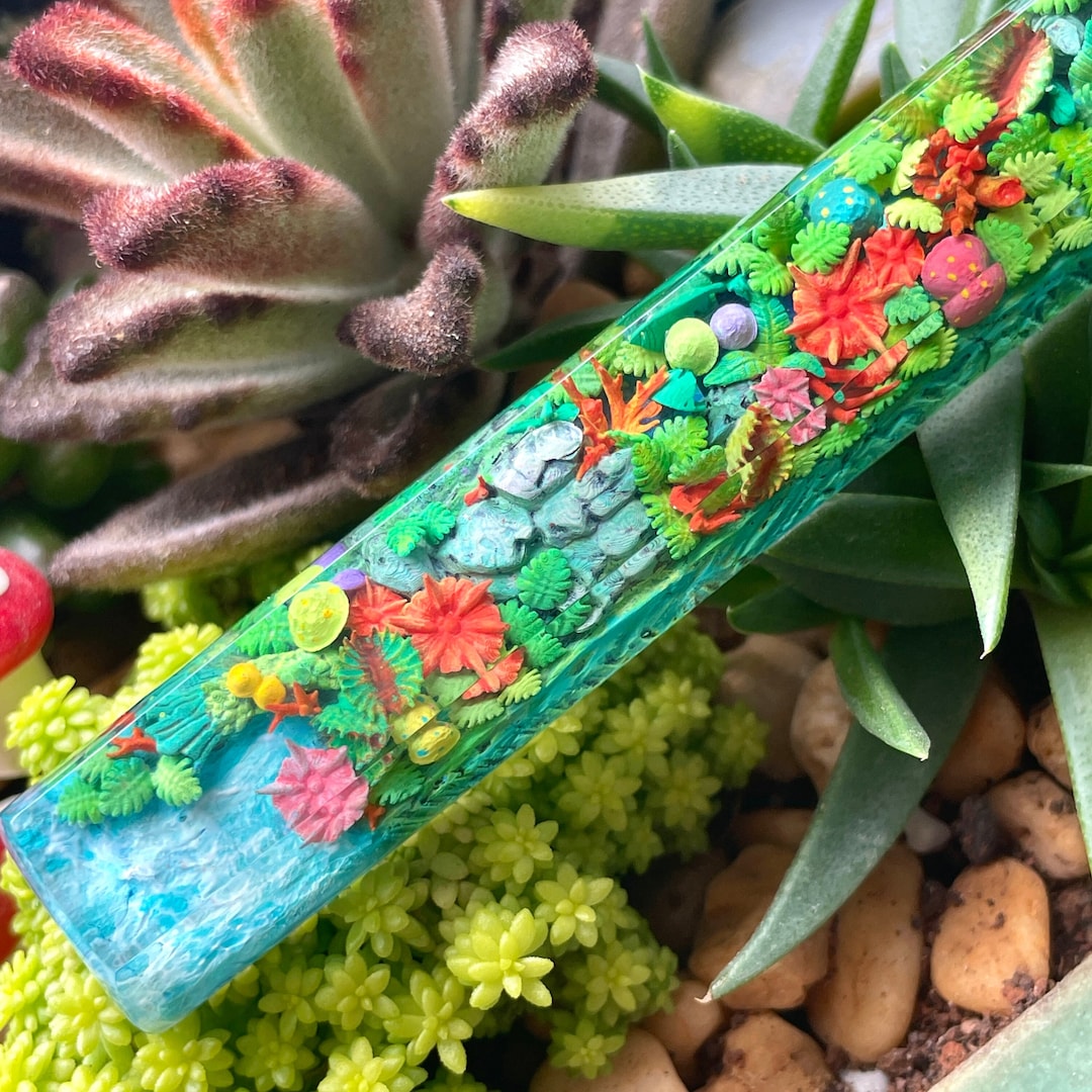 Handmade Key Caps, Alice Fantasy Forest Keycaps,wonderful Forest Resin ...