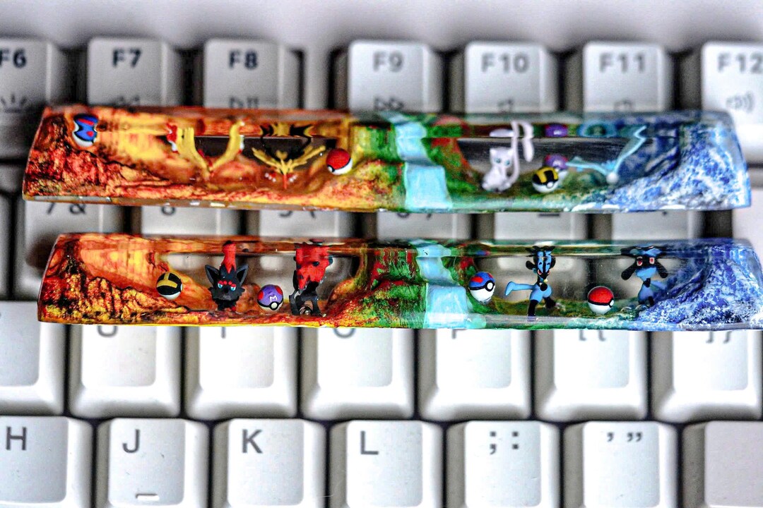 Handmade Pokemon Spacebar Keycap, Custom Pokemon Artisan Keycap, Custom ...