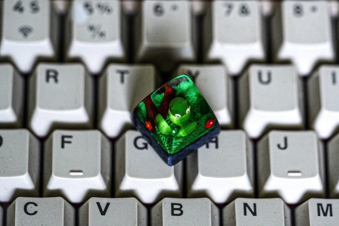 Handcrafted Ku.c.hi K.o.pi Artisan Keycap - A Quirky Addition to Your ...
