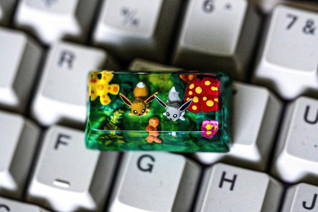 Pok.e.m.on Keycaps, Keycap 1.75U , Capslock Keycaps,e.ev.ee Shiny ...