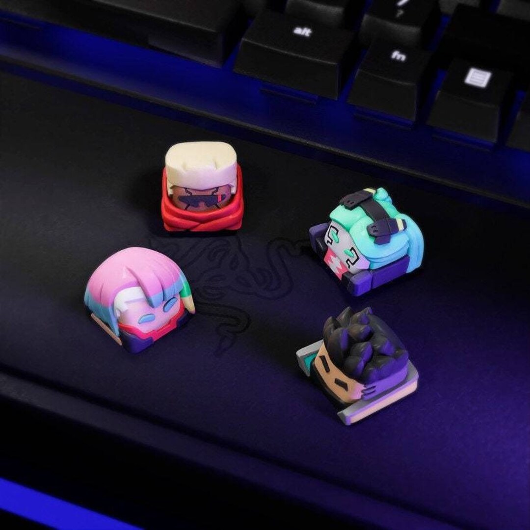 Futuristic Cyberpunk Keycaps for Your Mechanical Keyboard - Etsy