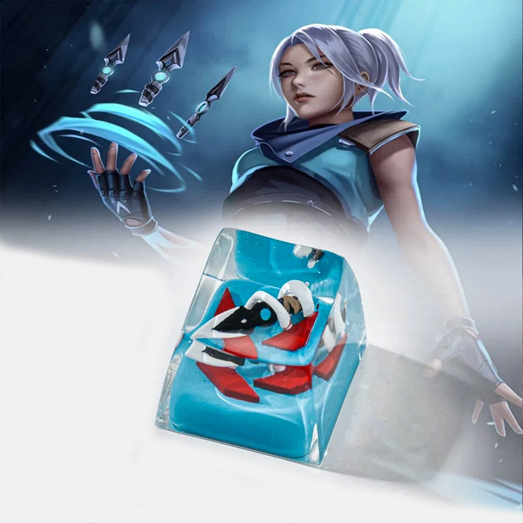 Jett Keycap Handcrafted Artisan Valorant-inspired Keyboard - Etsy