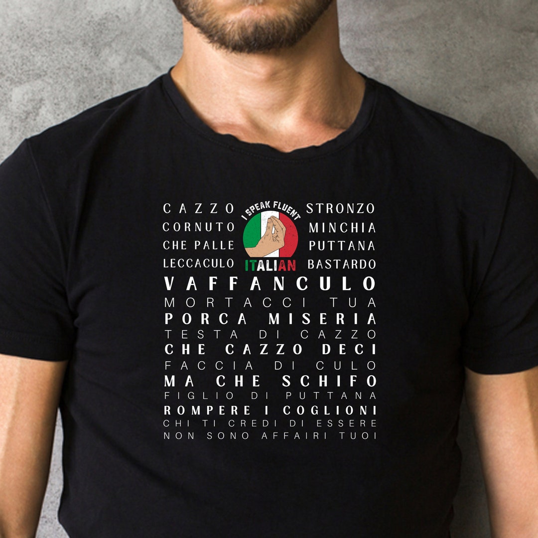 I Speak Fluent Italian Tshirt, Italian Swearing Tshirt, Sarcastic ...