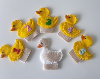 5 Little Ducks Interactive Book and Finger Puppet Set - Etsy