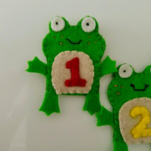 Five Green Speckled Frogs Finger Puppet Set - Etsy