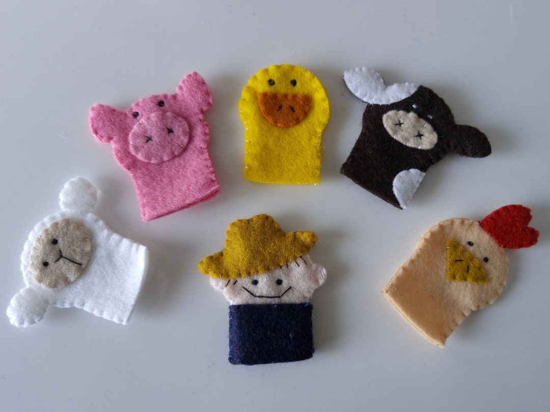 Old Macdonald Finger Puppet Set - Etsy