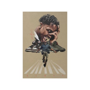 Travis Scott NO FRAME Satin Poster 210gsm - Etsy