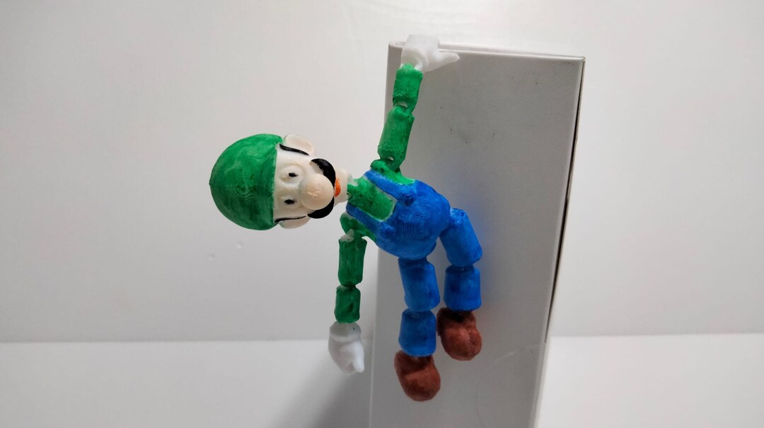 Luigi MARIO BROSS Flexi 3D Digital Printing STL File for 3D - Etsy