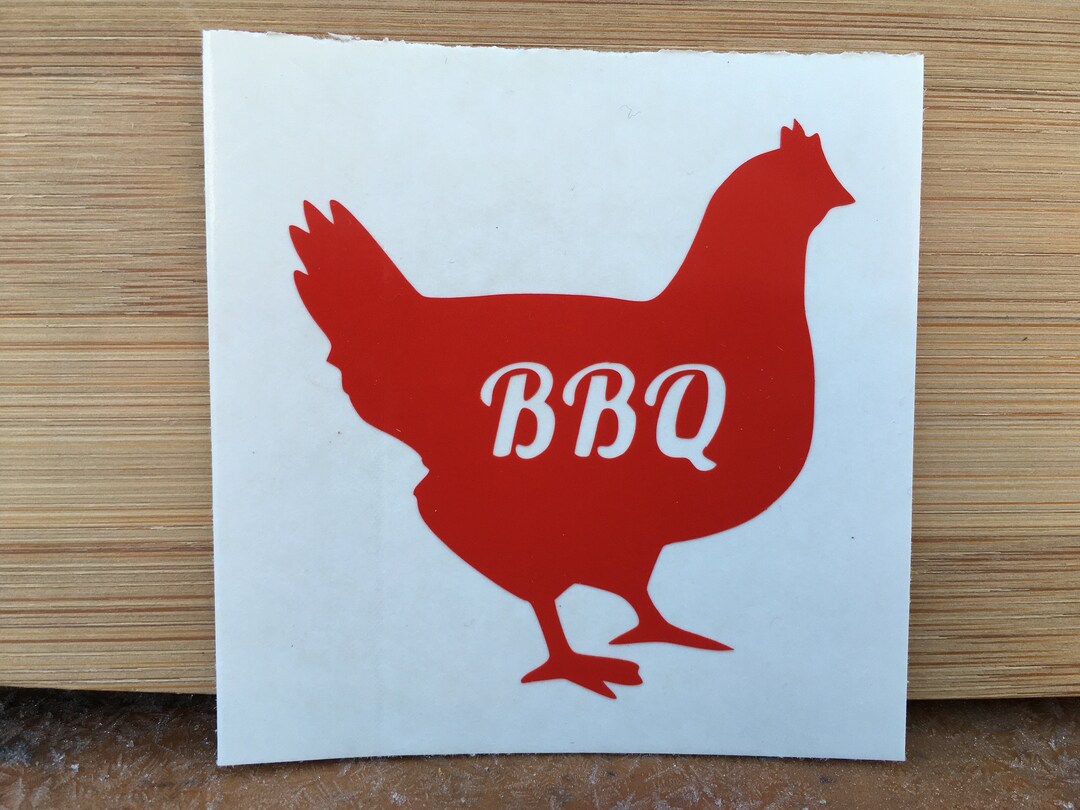 Chicken Silhouette | BBQ Decal | BBQ Sticker | Grilling Decal ...