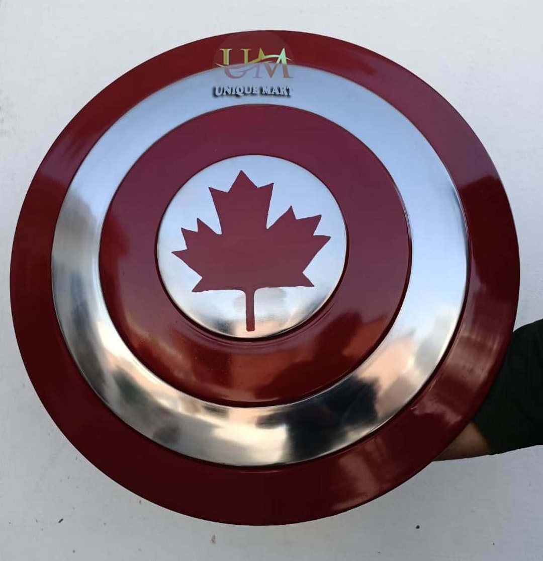 Captain Canada Shield: 22" Metal Armor, Halloween Cosplay Prop - Etsy