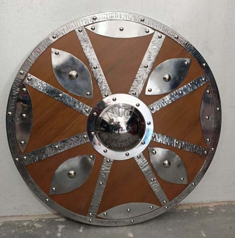 Viking Shield: Heavy Metal & Wood, Round Steel Armor - 24" - Etsy