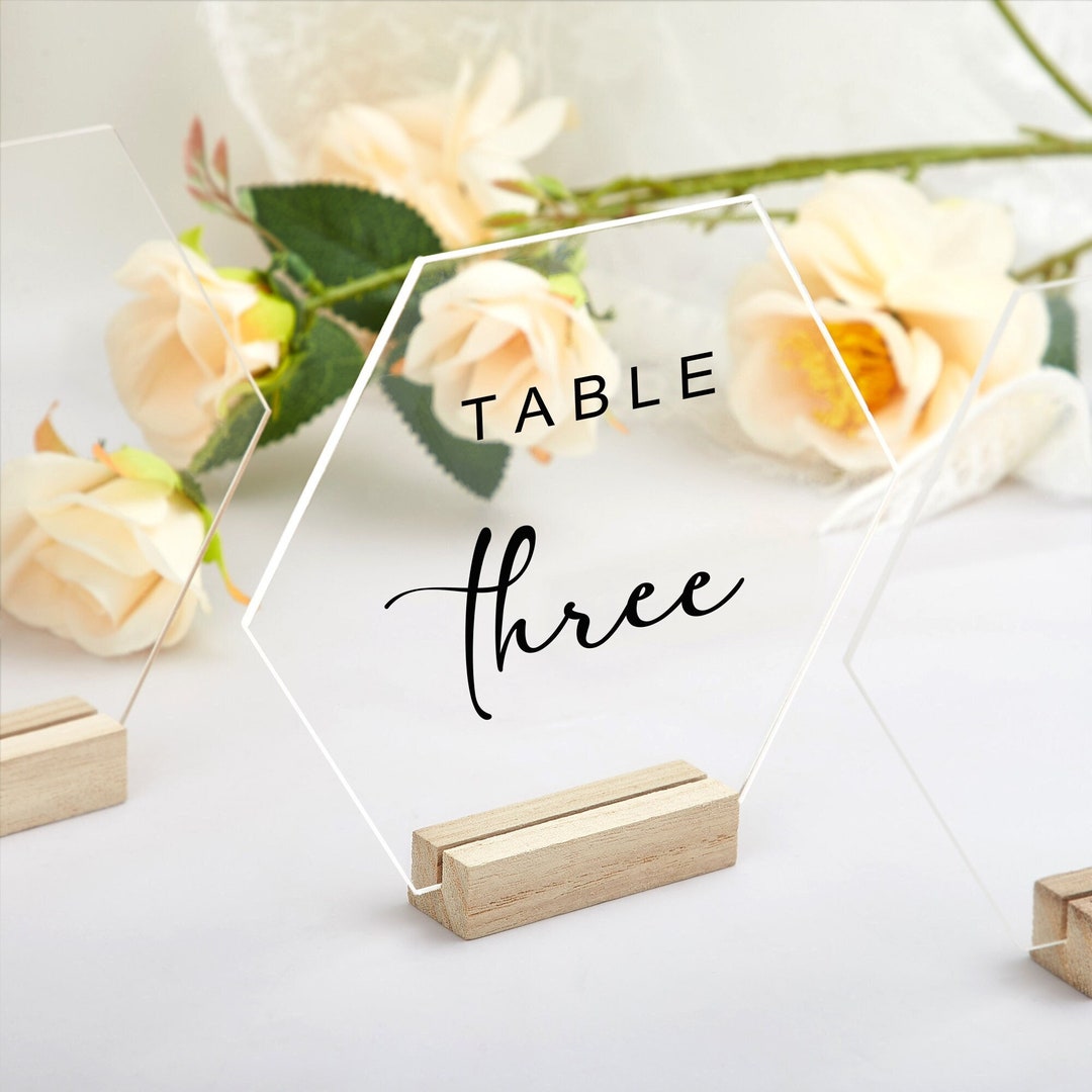 Acrylic Table Numbers,table Numbers,minimalist Arch Table Numbers With ...