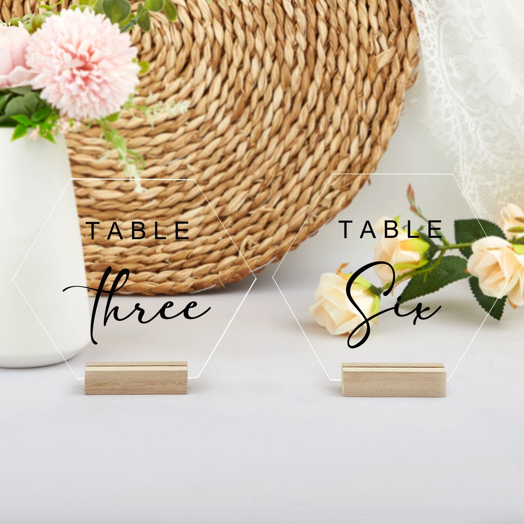 Personalized Acrylic Table Numbers,minimalist Arch Table Numbers With ...
