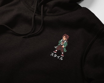 Anime Character Hoodie Pixel Art Style Hoodie Unisex Hoodie - Etsy