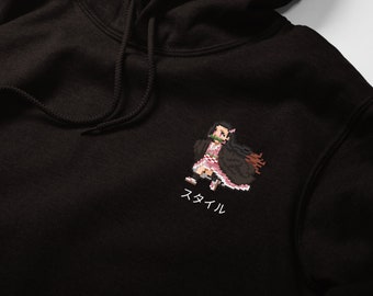 Anime Character Hoodie, Pixel Art Style Hoodie, Unisex Hoodie, Mens ...