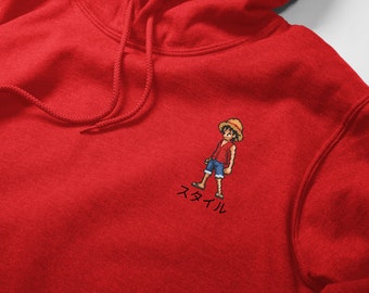 Anime Character Hoodie, Pixel Art Style Hoodie, Unisex Hoodie, Mens ...