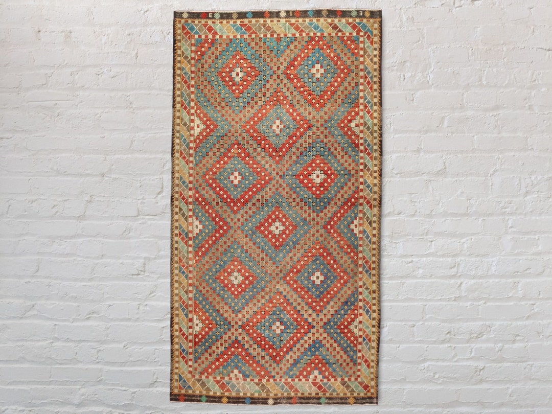 Kilim Rug, Vintage Handmade Rug, Cicim Rug, Home Decor Carpet ...