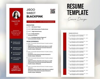 CANVA 2 ATS Resume Google Docs Resume Template for Word & Pages Clean ...