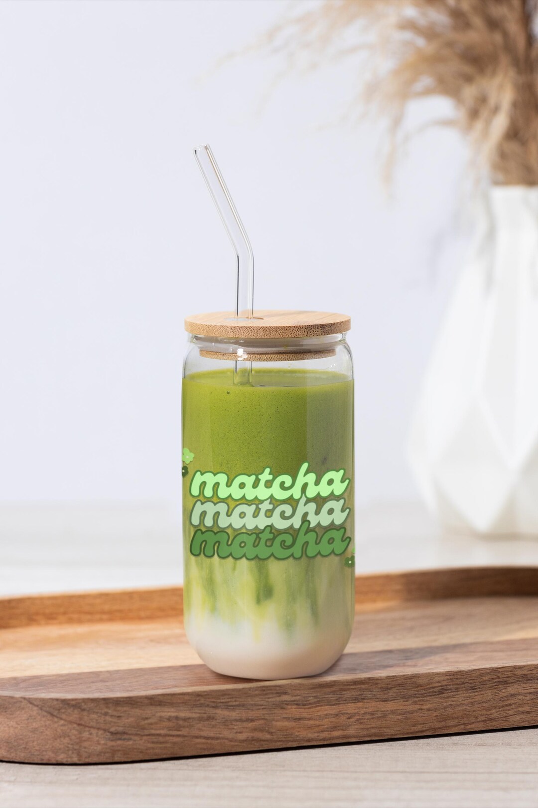 Matcha Cup, Bamboo Lid, Glass Straw, Beer Can Glass, Matcha Glass ...
