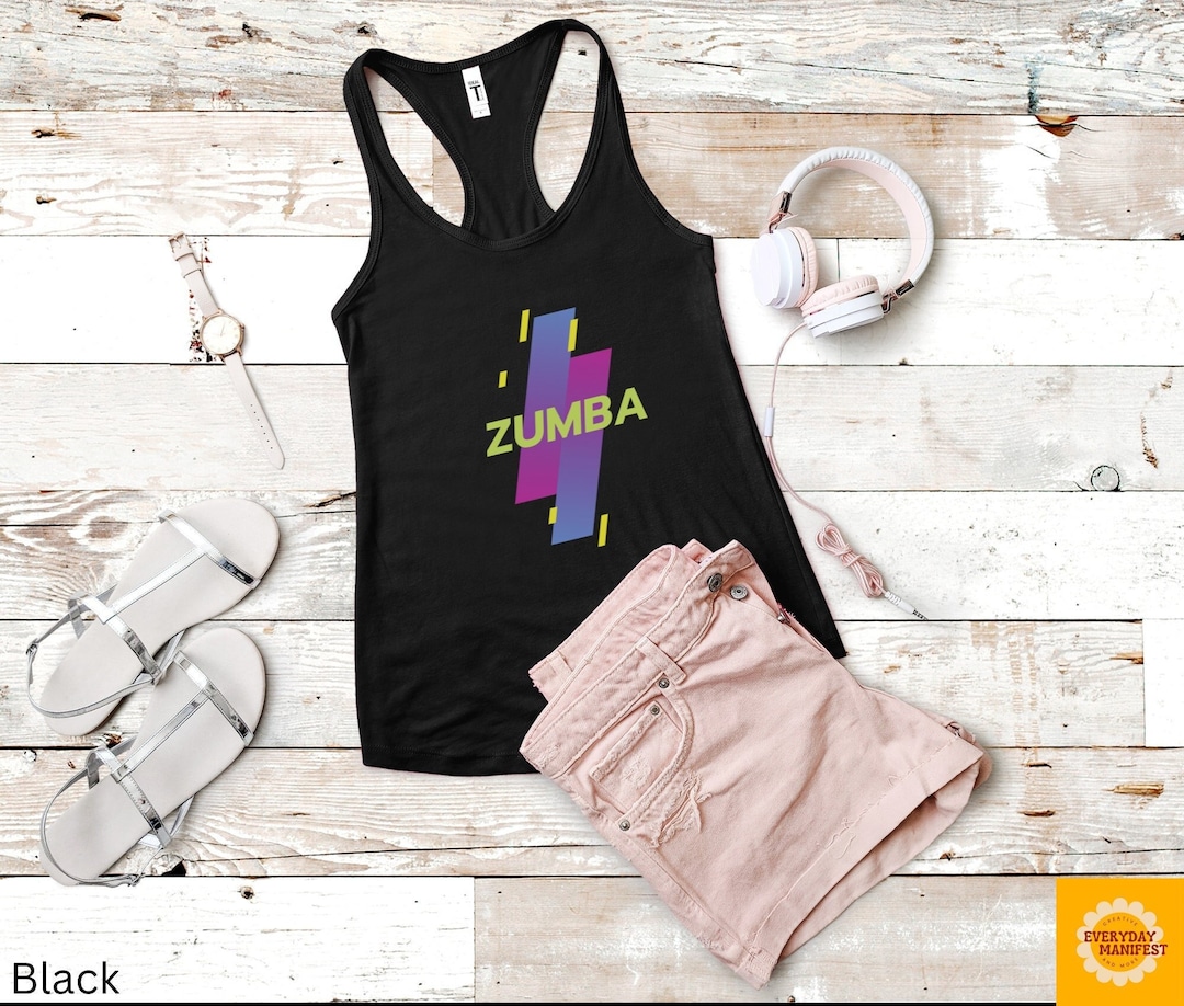 Zumba Tank Inspired Minimalist Design Top, Perfect for Workouts and ...