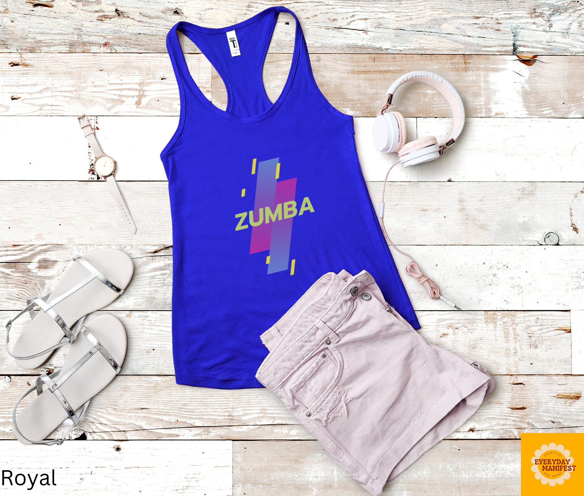 Zumba Tank Inspired Minimalist Design Top, Perfect for Workouts and ...