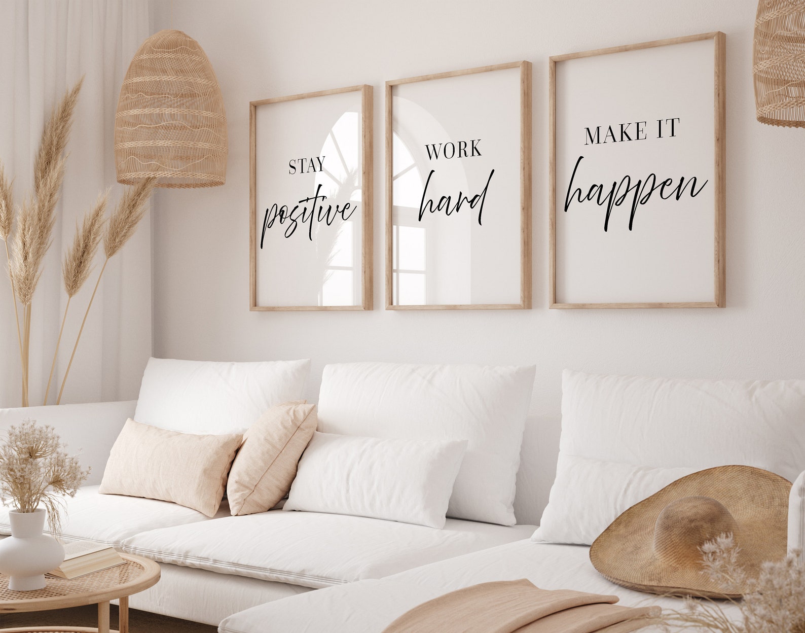 Office Decor Wall Art | Stay Positive Work Hard Make It Happen ...