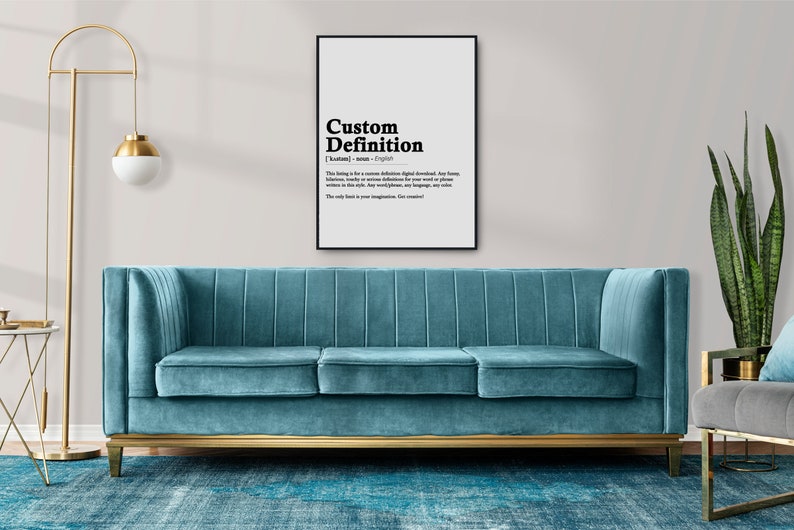 Custom Definition Print Personalized Gift Definition Wall - Etsy