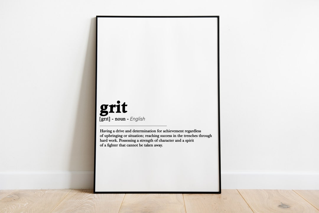 Grit Definition Wall Art Wall Art for Office Room Modern Decor ...