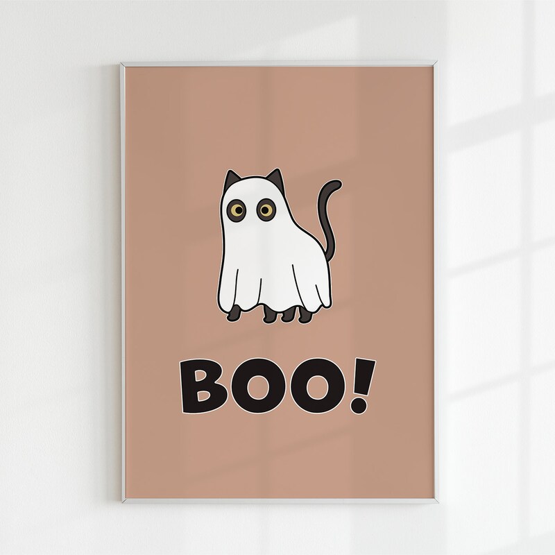 Cute Halloween Poster - Etsy