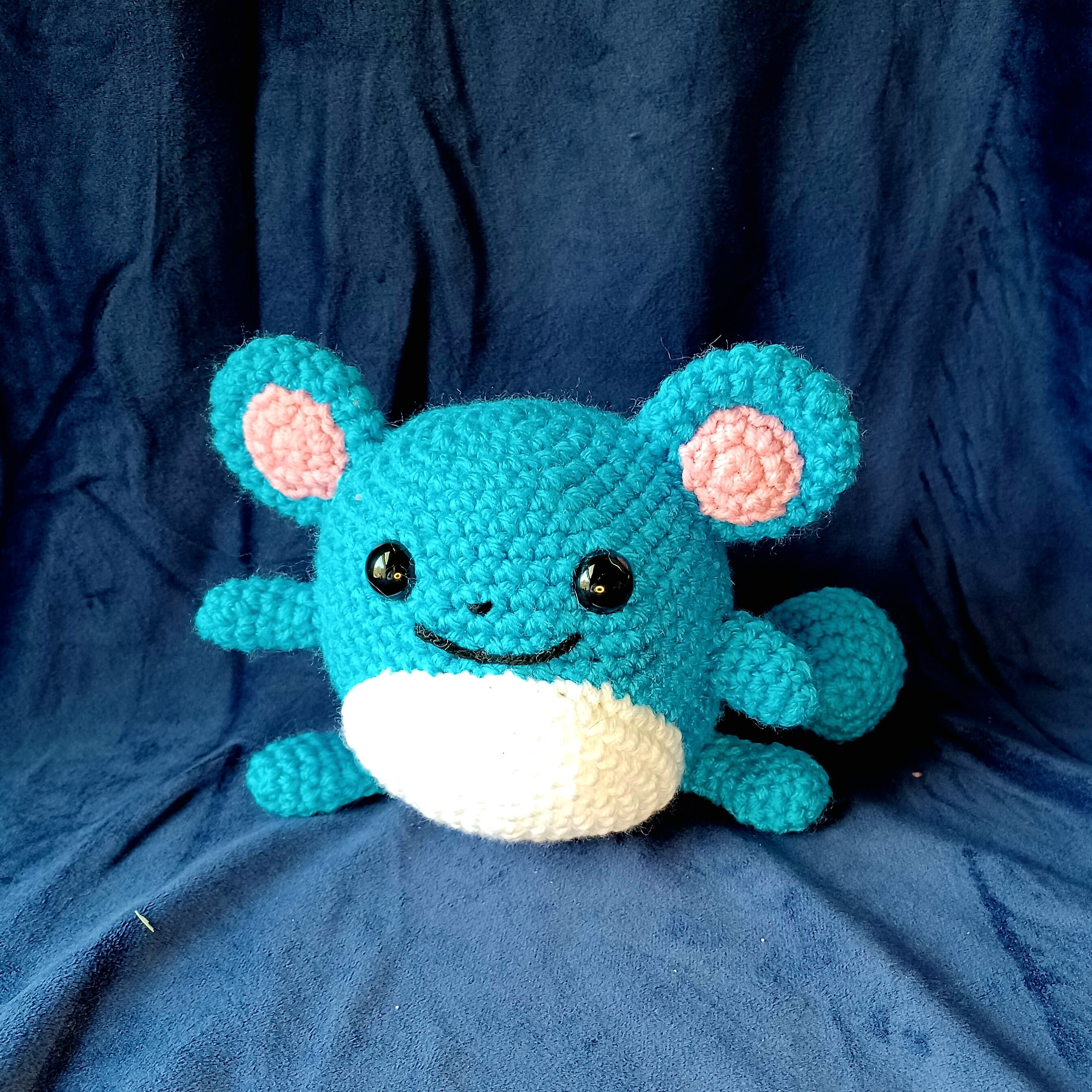 Marill Amigurumi Crocheted Plushie - Etsy
