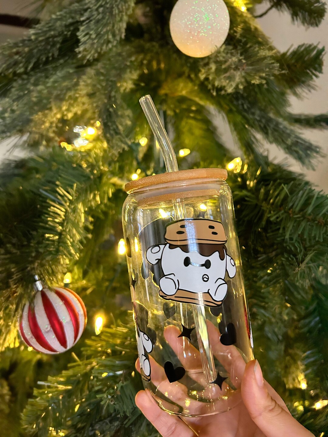 Baymax S’mores Inspired Glass Cup - Etsy