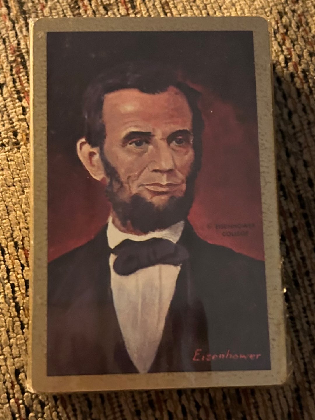 Redislip Vintage Playing Cards. Abraham Lincoln Never Opened - Etsy