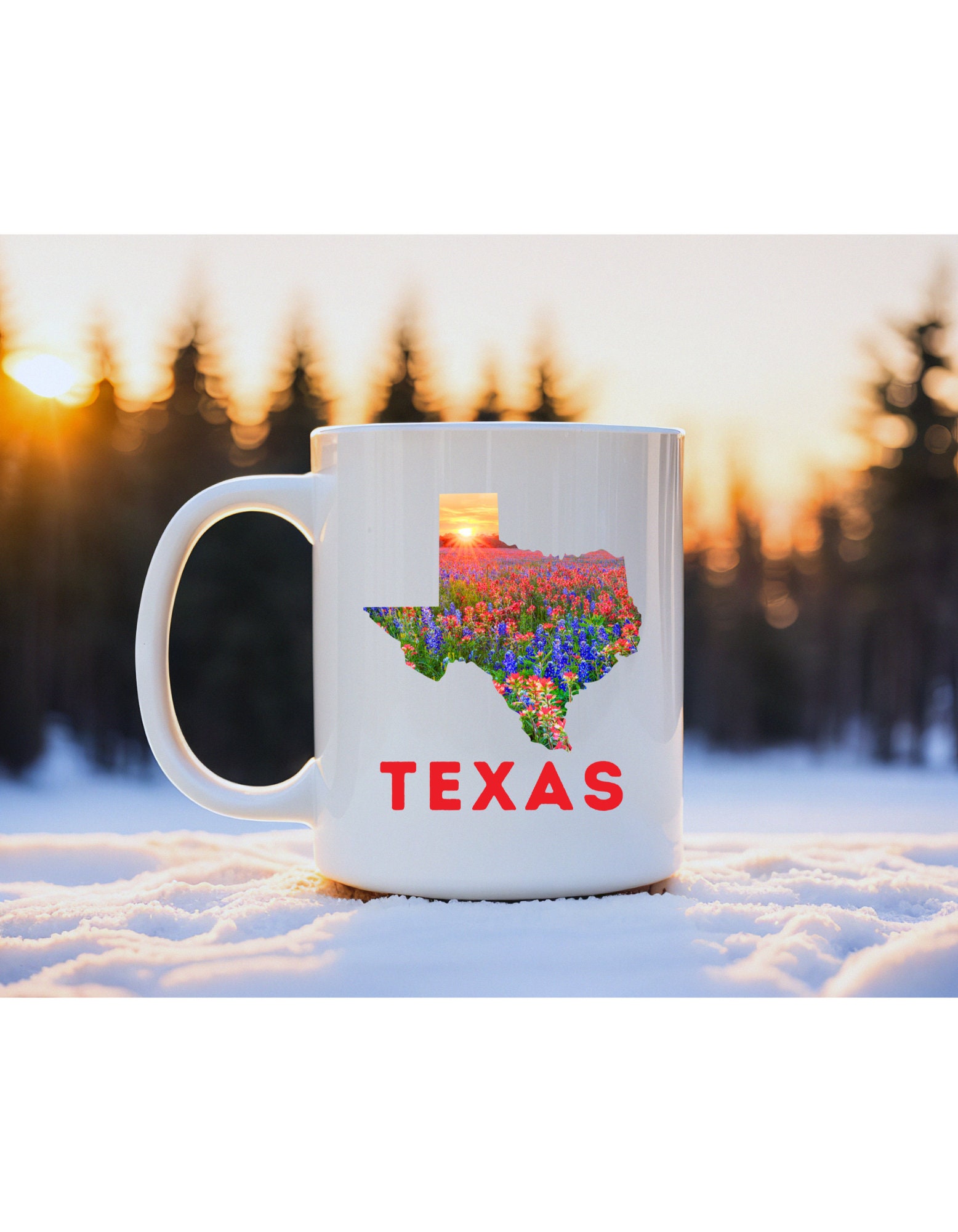 Texas Coffee Mug, Texas Mug, Bluebonnets, Texas Bluebonnet Coffee Mug ...