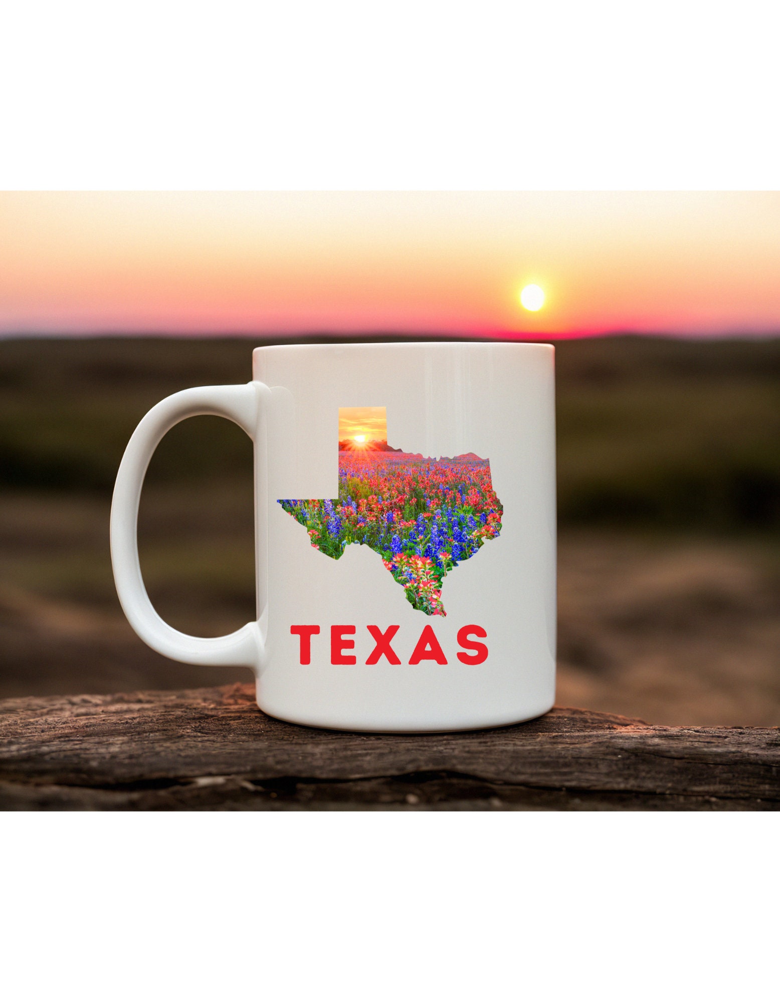 Texas Coffee Mug, Texas Mug, Bluebonnets, Texas Bluebonnet Coffee Mug ...