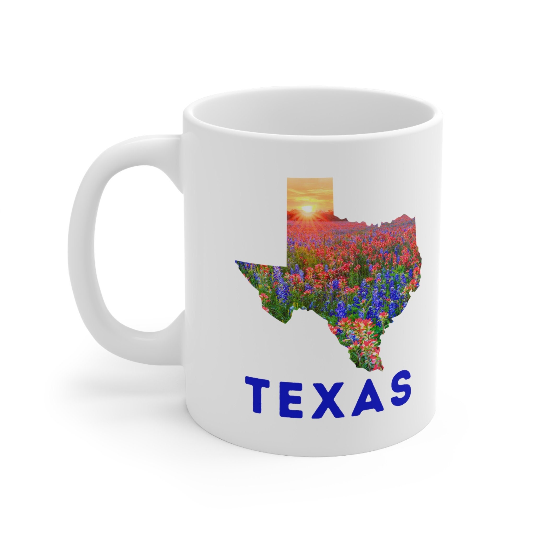 Texas Coffee Mug, Texas Mug, Bluebonnets, Texas Bluebonnet Coffee Mug ...