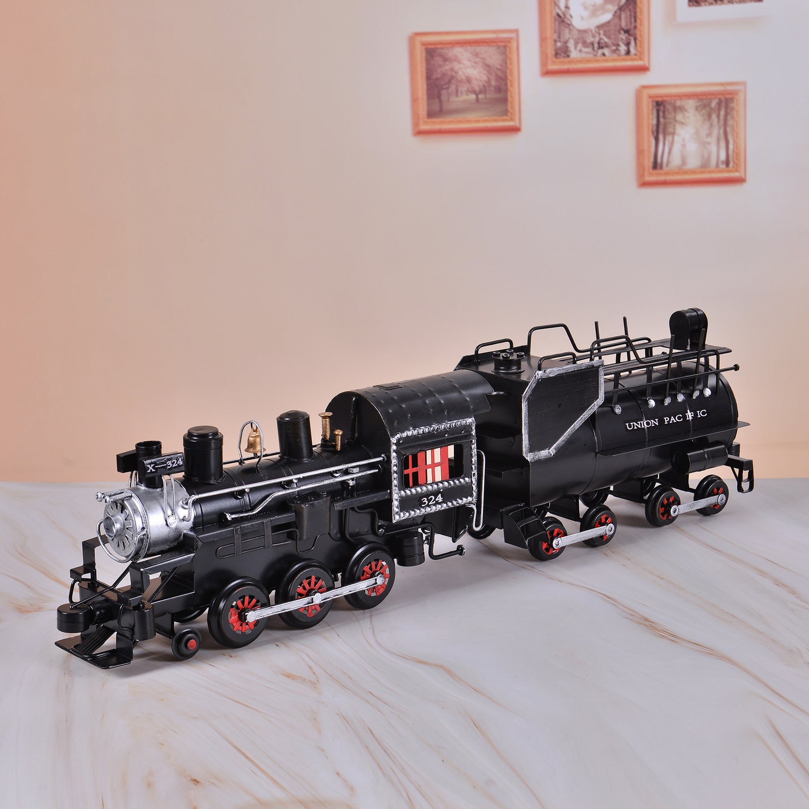 Steam Locomotive Metal Model, Old Style Train, Home Decoration, Gift ...