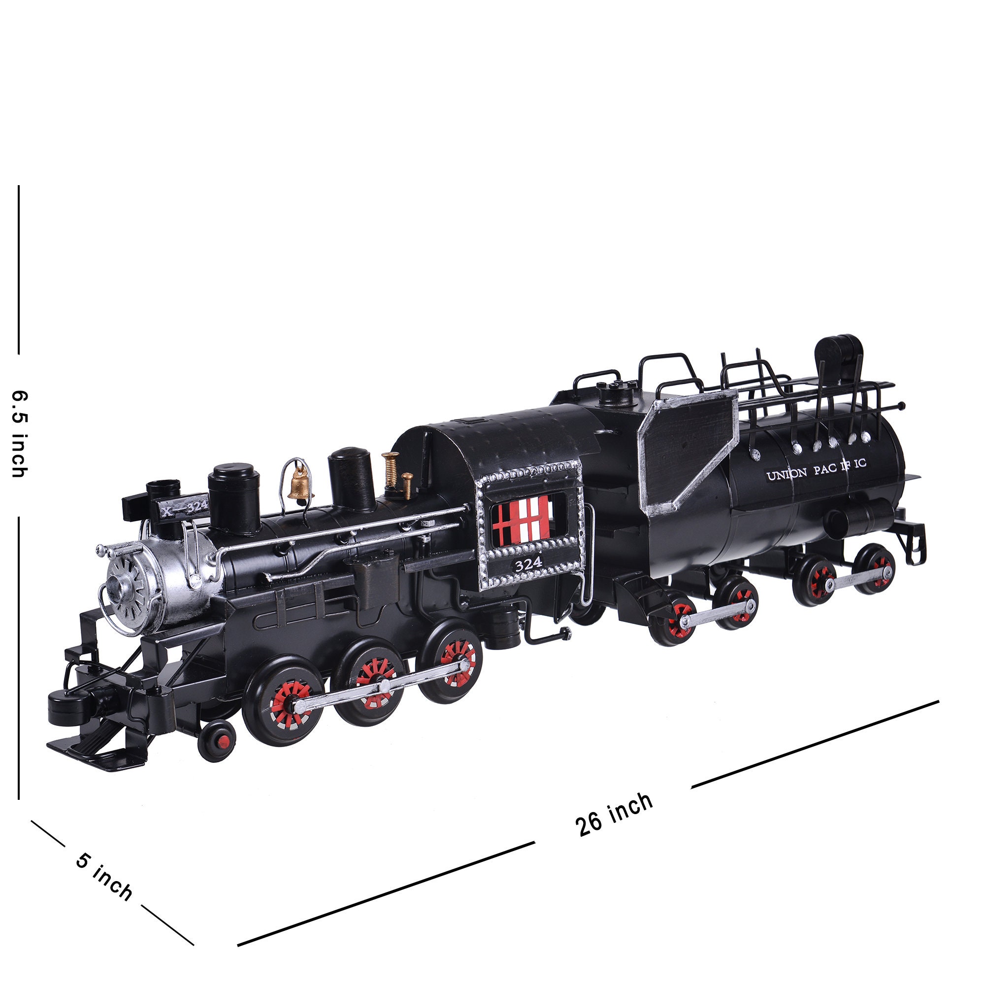 Steam Locomotive Metal Model, Old Style Train, Home Decoration, Gift ...