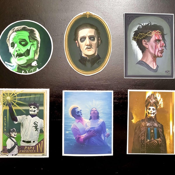 The Band Ghost Stickers - Etsy