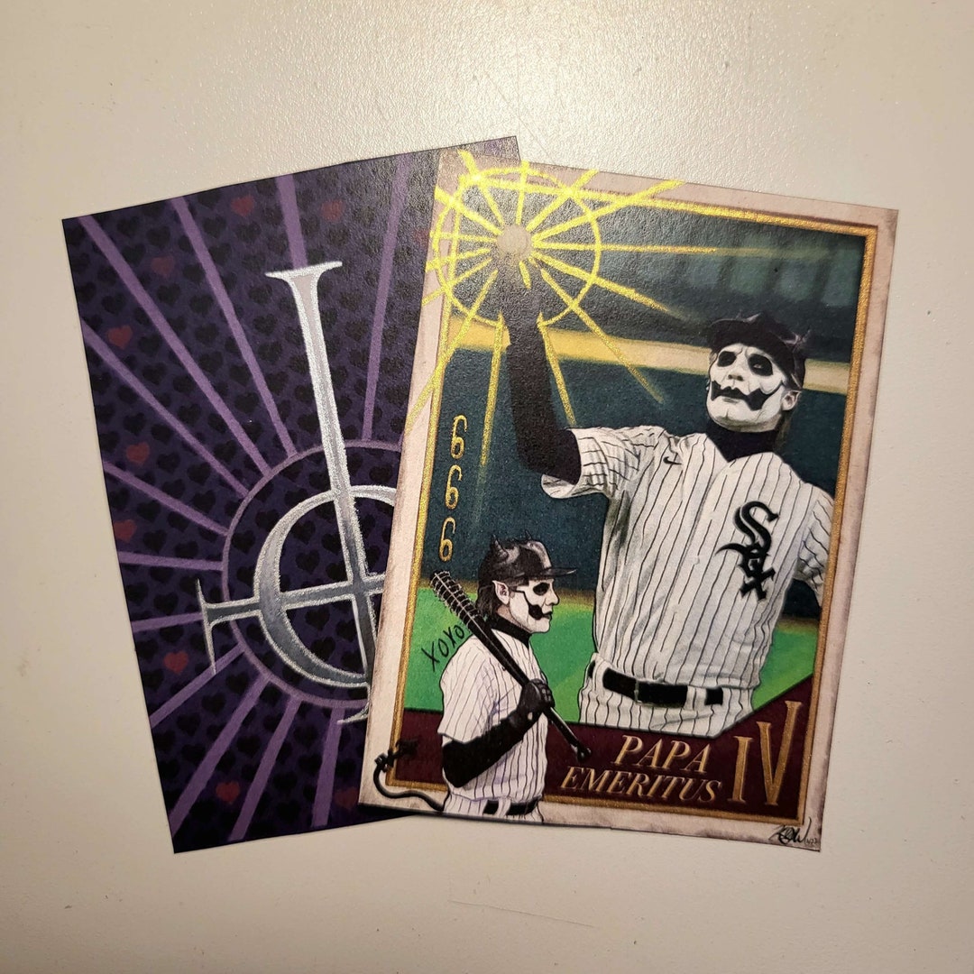 Papa Emeritus Baseball Card - Etsy