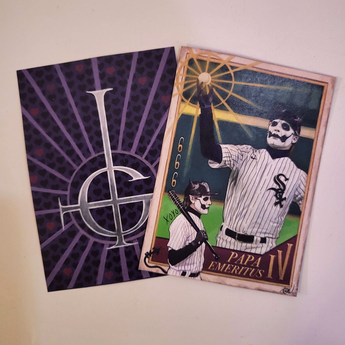 Papa Emeritus Baseball Card - Etsy