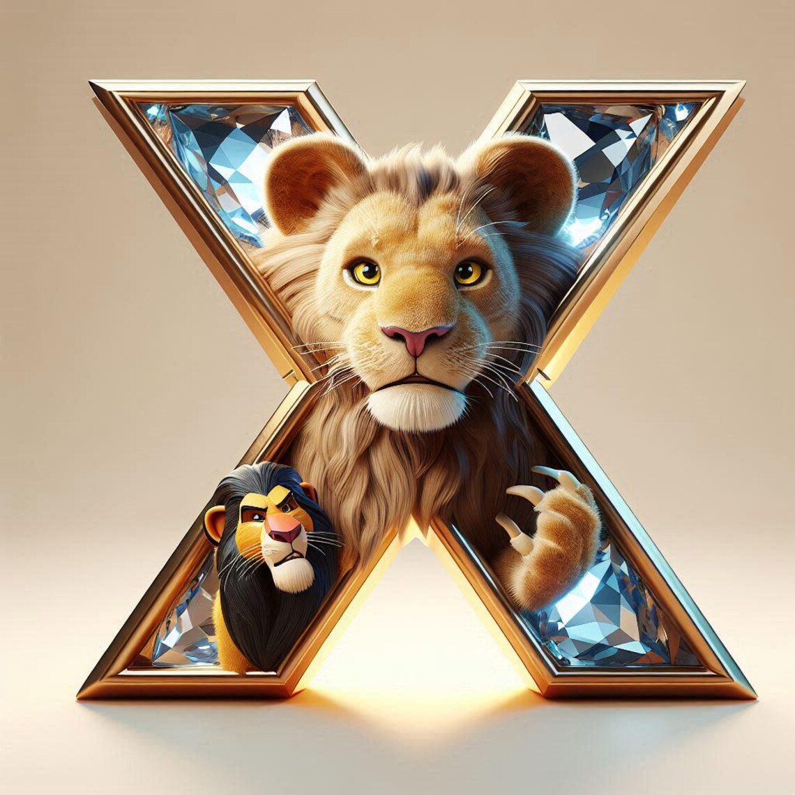 Lion Alphabet - Etsy