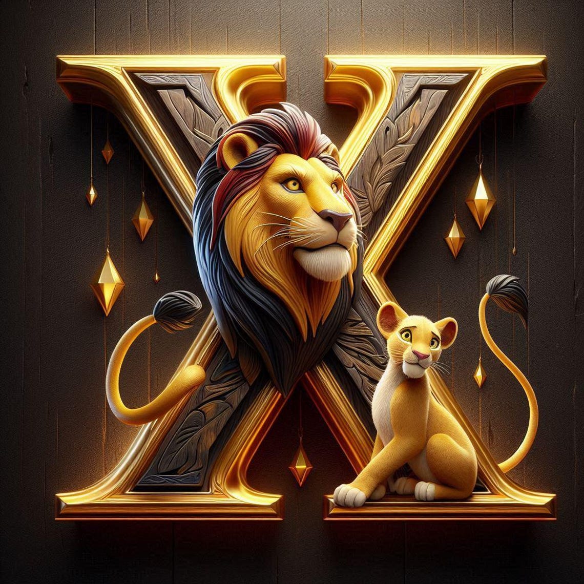 Lion Alphabet - Etsy