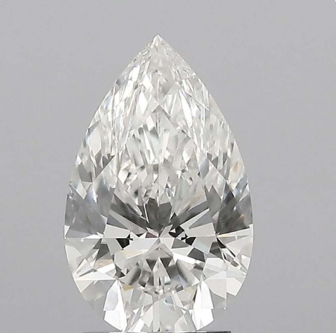 4 Ct Pear Lab Grown Diamond: Loose IGI Certified CVD/HTHP - Etsy