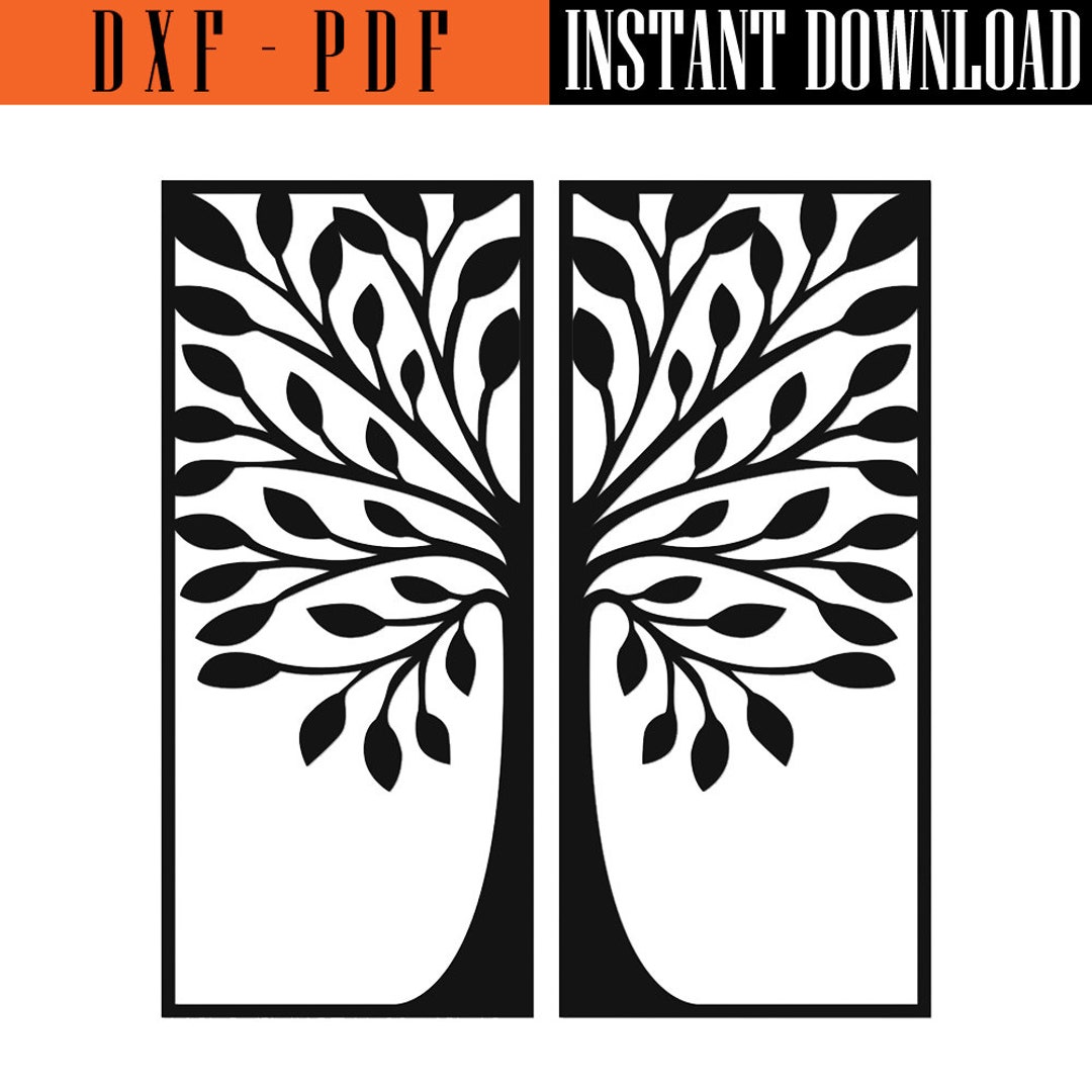 Tree of Life Wall Art Files ,dxf, and PDF Files,plasma Cut File,wall ...